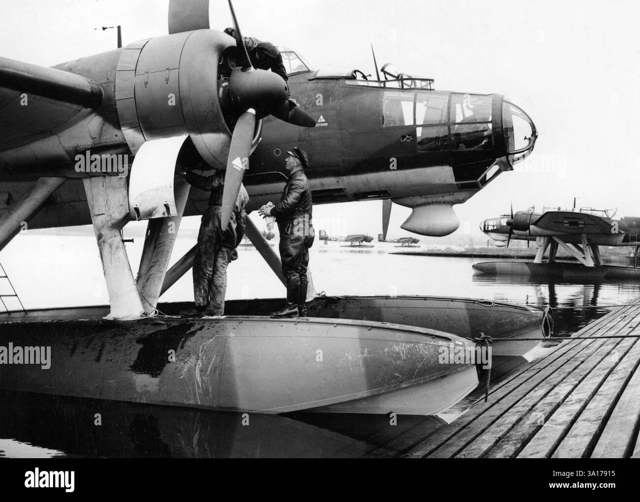 A Heinkel He 115 of the German Air Force [automated translation] Stock ...