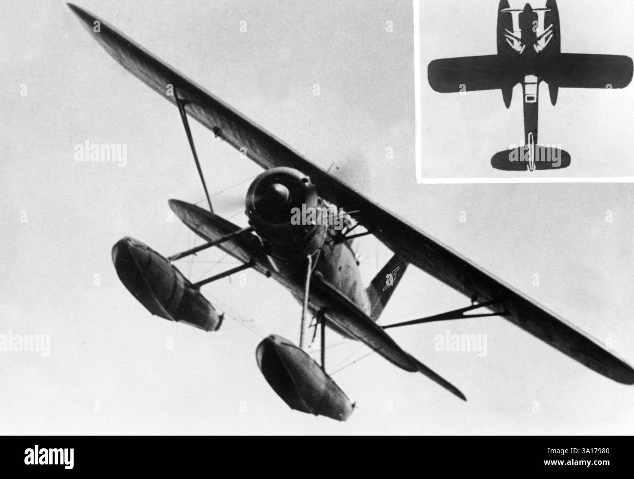Heinkel He 114 seaplane. [automated translation] Stock Photo - Alamy