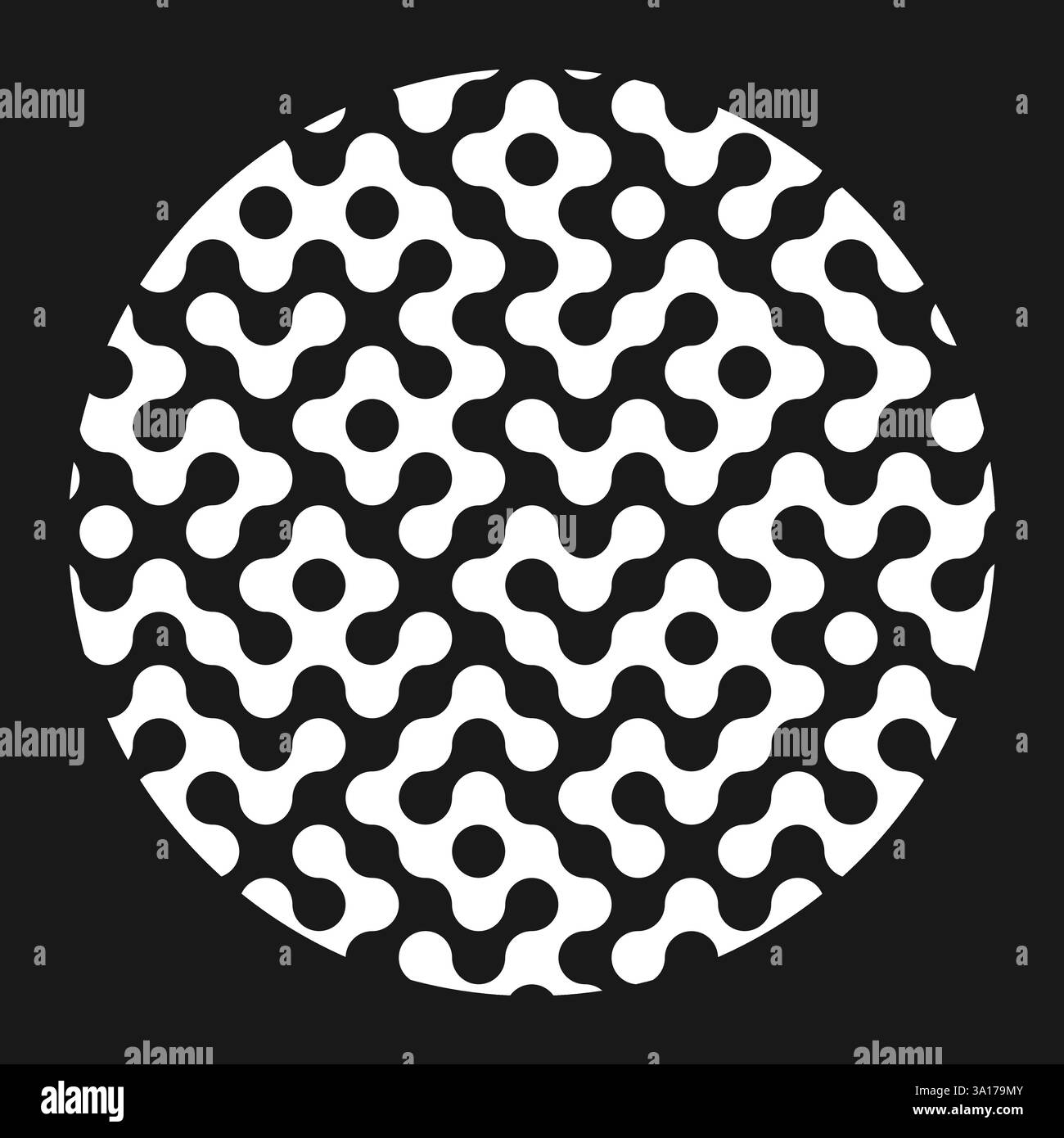 Circle color line flat Black and White Stock Photos & Images - Alamy