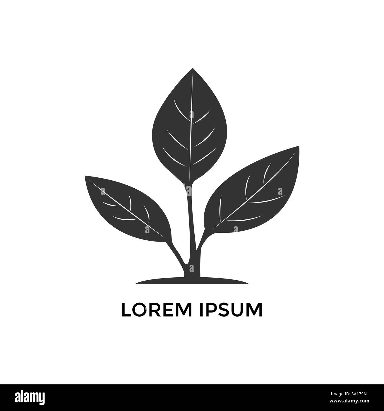 Sprout Logo Isolated White background. Vector Illustration Stock Vector ...
