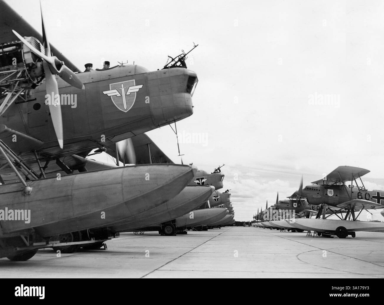 Heinkel He 59 seaplane at a naval air base. [automated translation ...