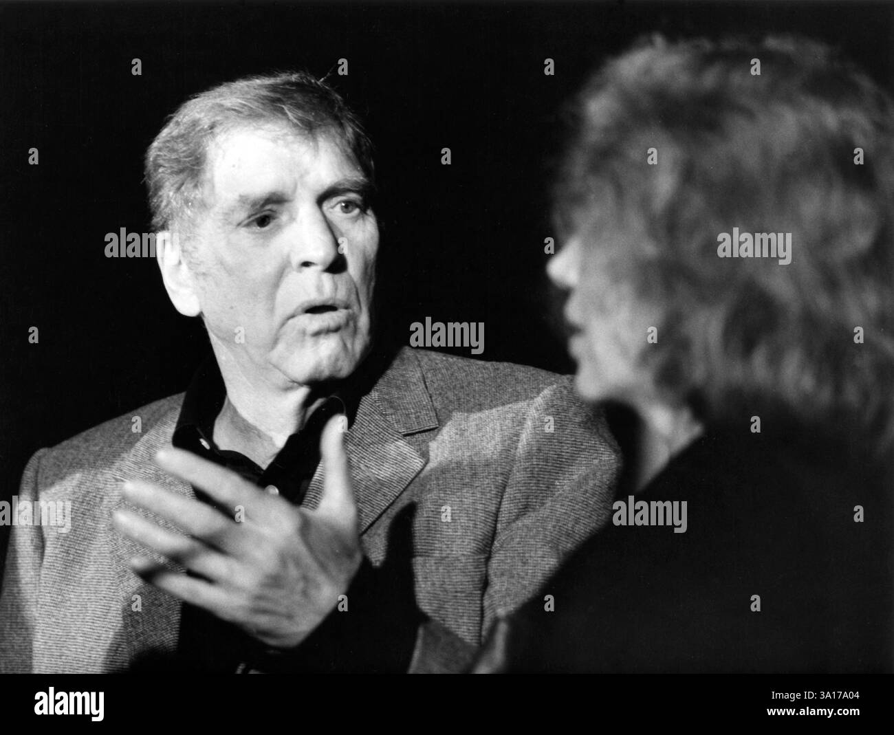 The American actor Burt Lancaster during the filming of the program ...