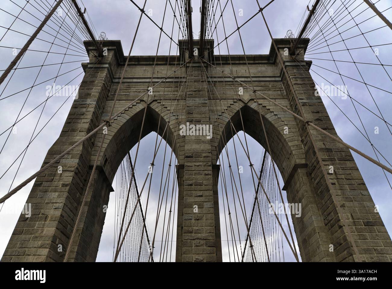Brooklyn Bridge in Brooklyn, Manhattan, New York, USA United States of ...