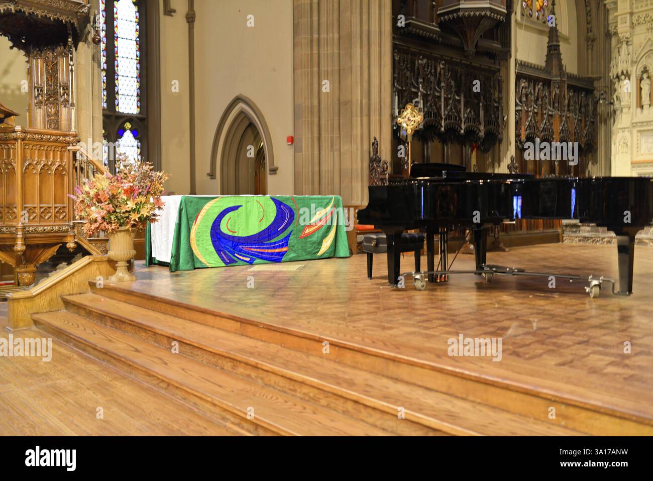 Interior view of the majestic Trinity Church, church interior with ...