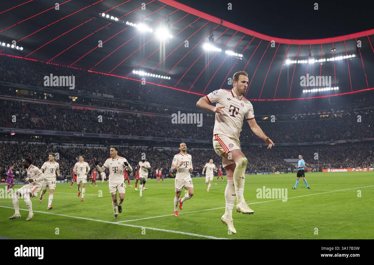 Goal celebration Harry Kane FC Bayern Munich FCB (09) UEFA Champions ...