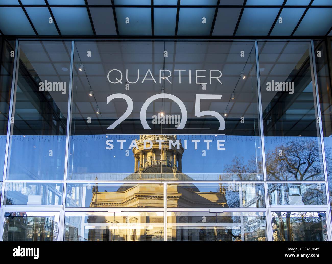 Entrance to Shopping Quartier 205 in Berlin Mitte, Germany, Europe ...