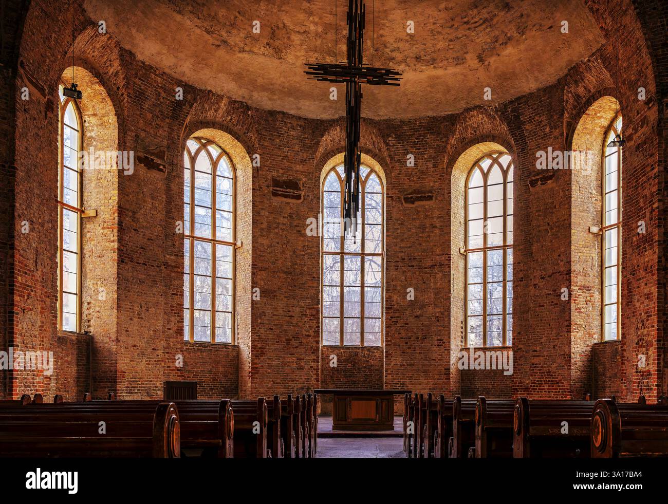 Interior view of the Parochial Church in the monastery quarter, Berlin ...