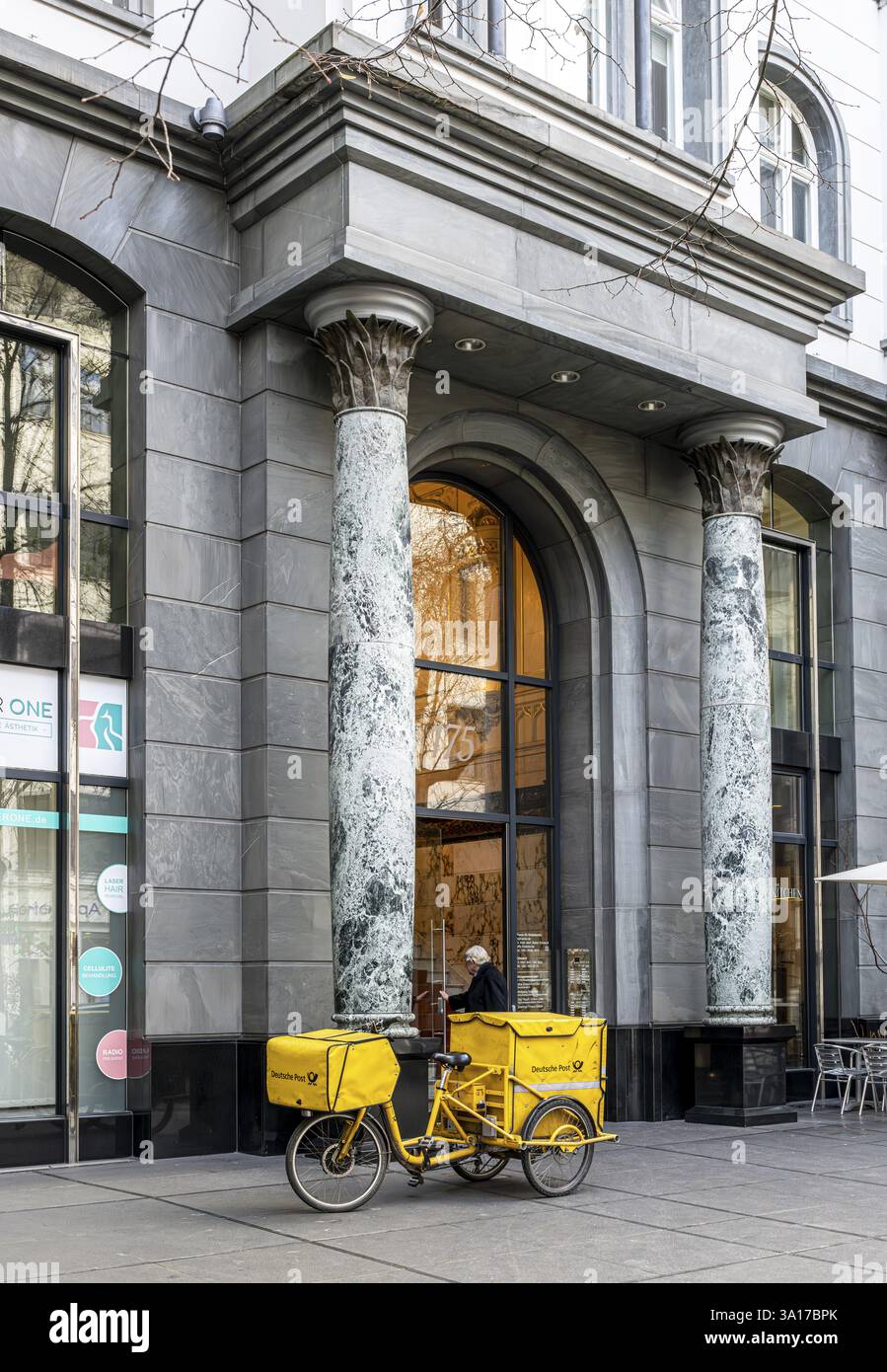 Yellow postman's bicycle, Berlin, Germany, Europe Stock Photo - Alamy