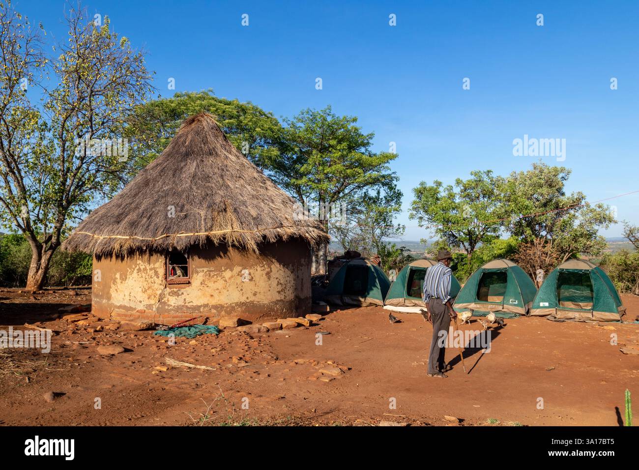 Zimbabwean african man in rural areas Stock Photo - Alamy