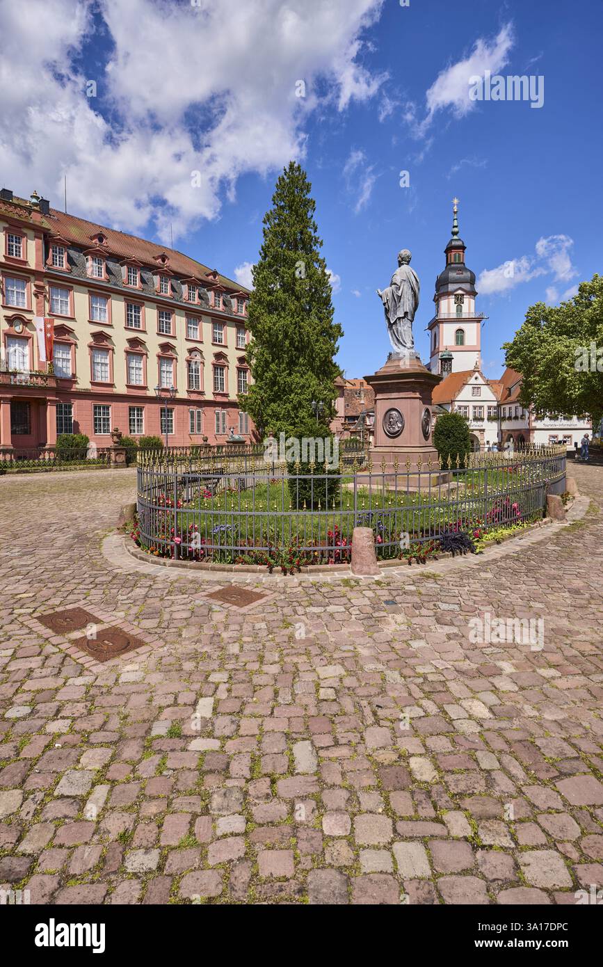 Monument to Count Franz, church tower of Erbach town church, Erbach ...