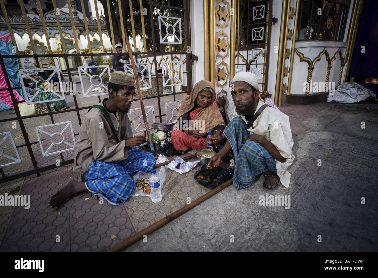 Muslims having Ramadan's Iftar during Muslim holy month of Ramadan in ...