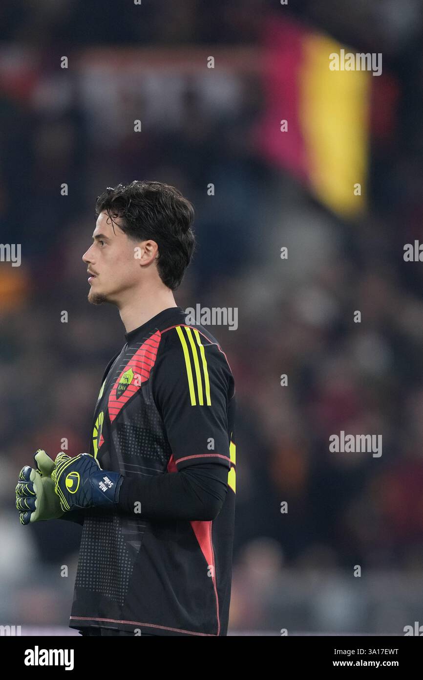 Roma’s goalkeeper Mile Svilar during the UEFA Europa League between ...