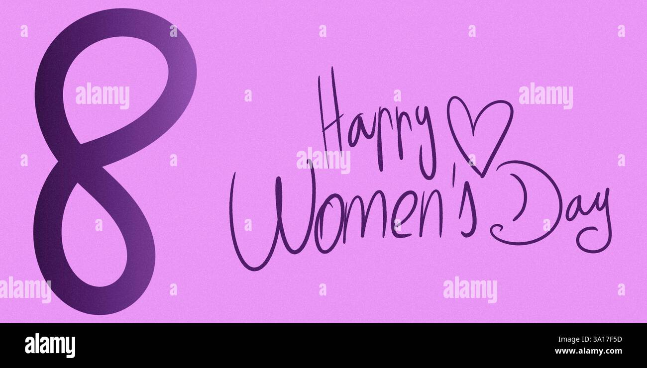 International Womens day celebration. Header or banner with lettering ...