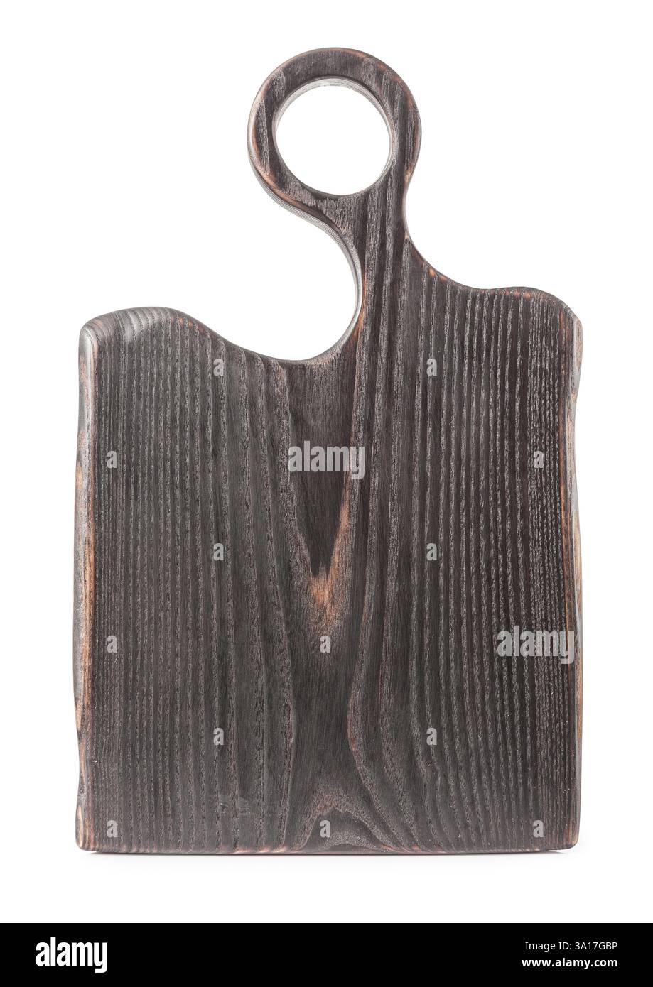 Hard Burned Ash Tree Wooden Chopping Board isolated Stock Photo - Alamy
