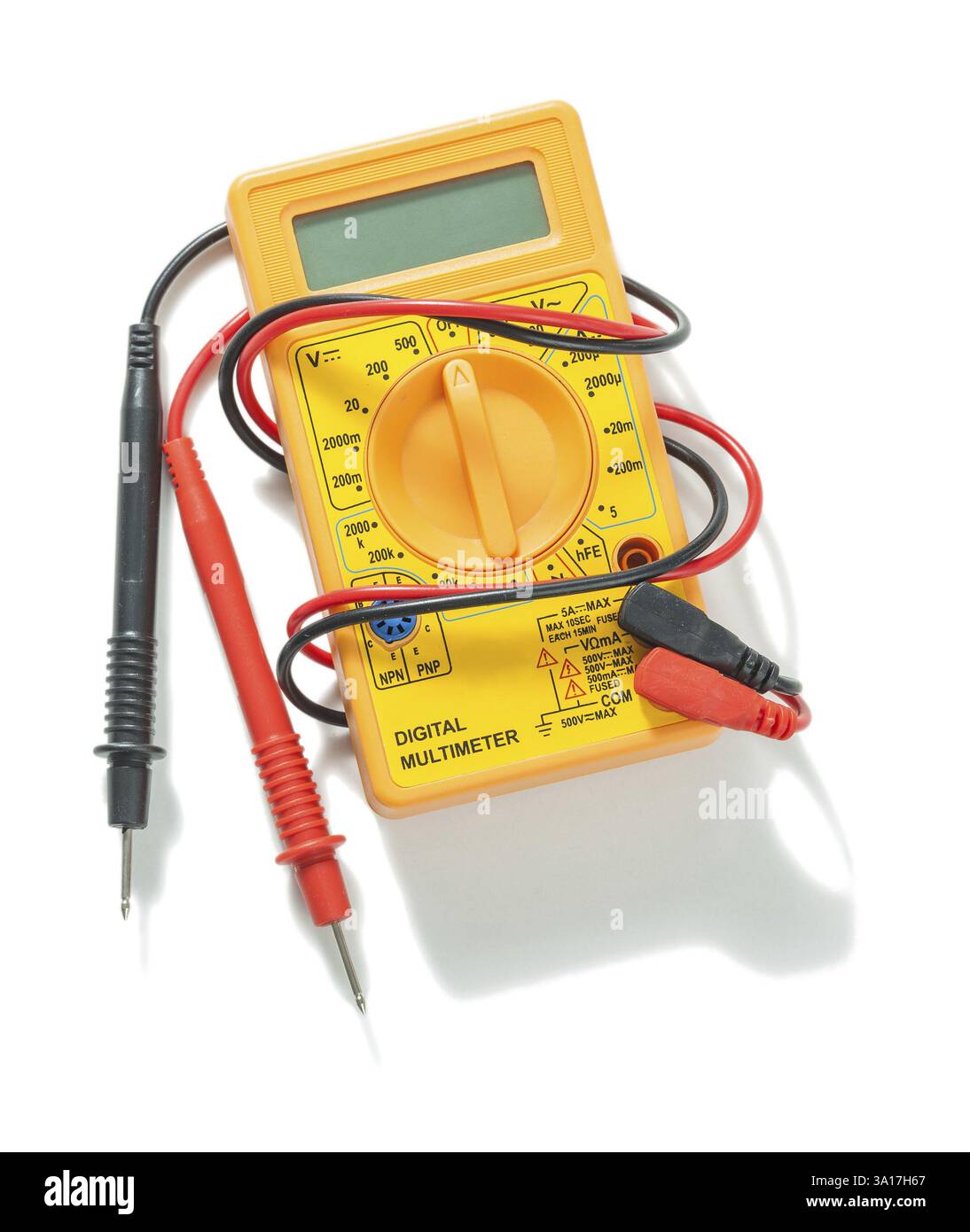 Digital multimeter tester electrica tools isolated on white Stock Photo ...
