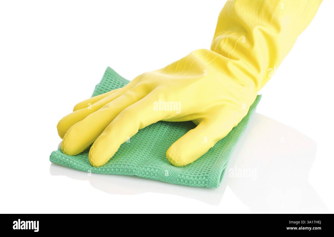 Glove and rag Stock Photo - Alamy