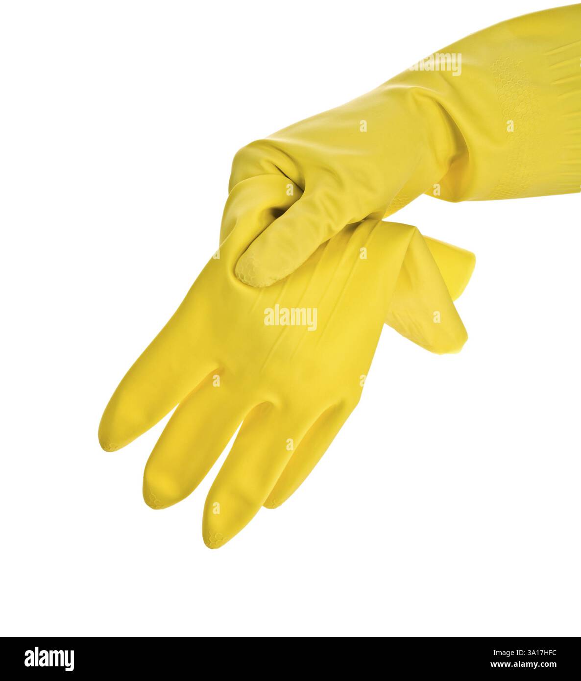 In hands protective gloves Cut Out Stock Images & Pictures - Alamy