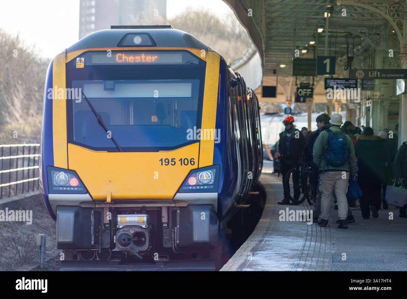 Northern Rail train at Halifax railway station,Halifax, West Yorkshire ...