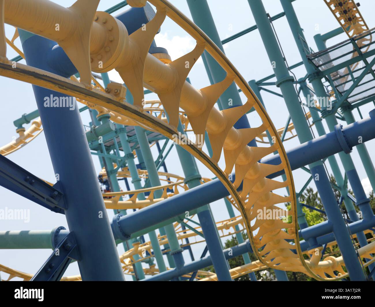 Theme park roller coasters hi-res stock photography and images - Alamy