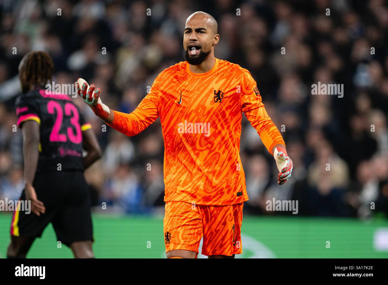 Copenhagen, Denmark. 06th, March 2025. Goalkeeper Robert Sanchez (1) of ...