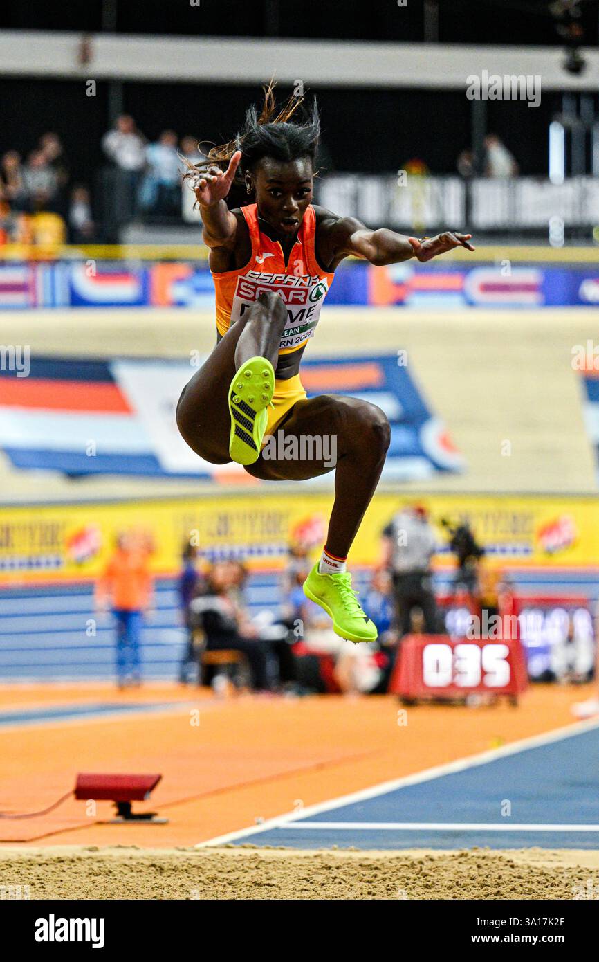 APELDOORN, NETHERLANDS - MARCH 7: Fatima Diame of Spain competing in ...