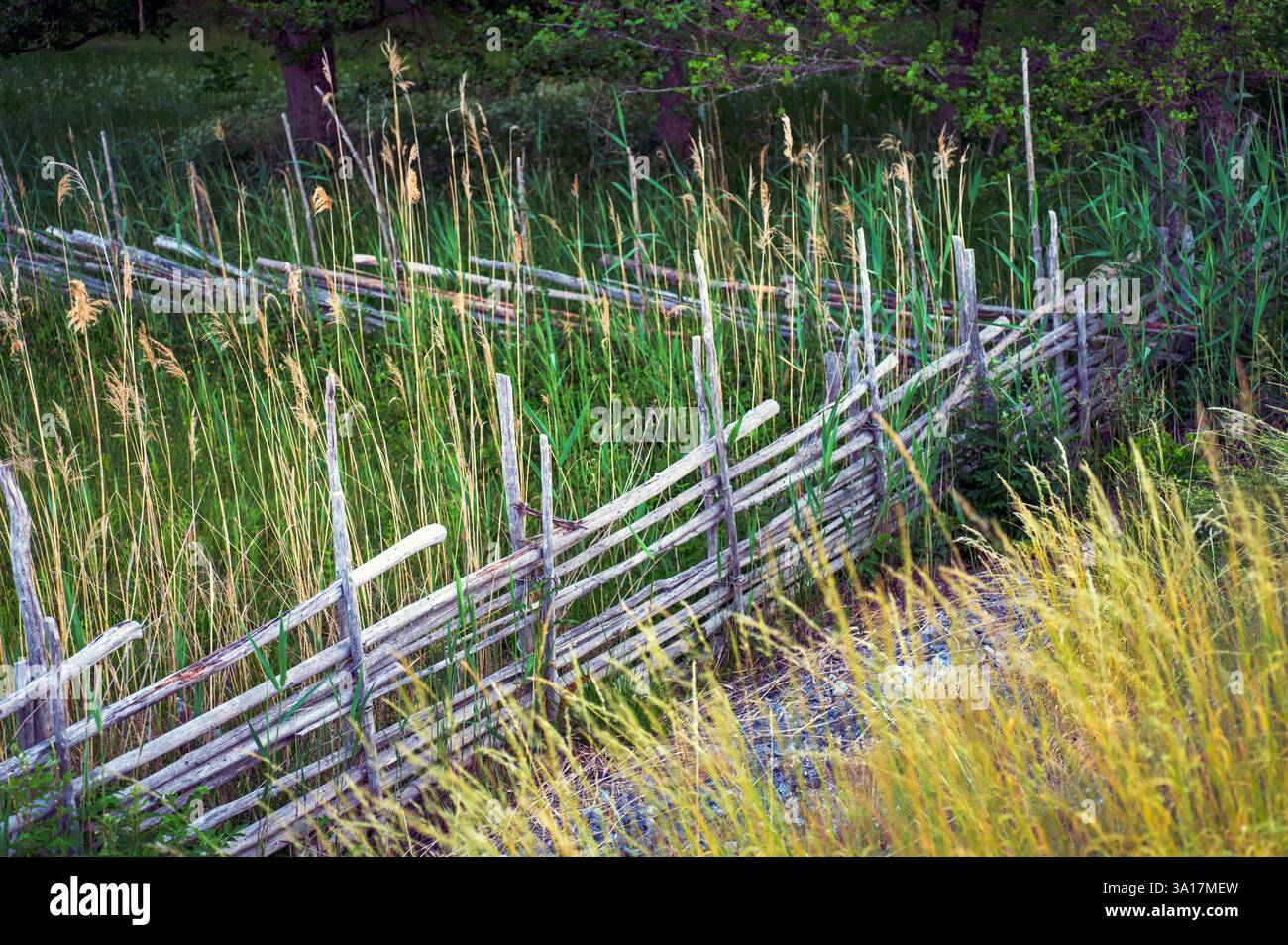 Traditional swedish fence hi-res stock photography and images - Alamy