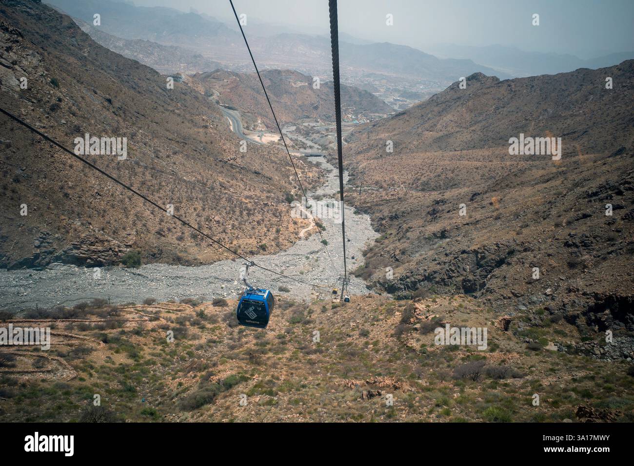 Taif City, Saudi Arabia - June 23, 2024: The Taif Cable Cars, also ...