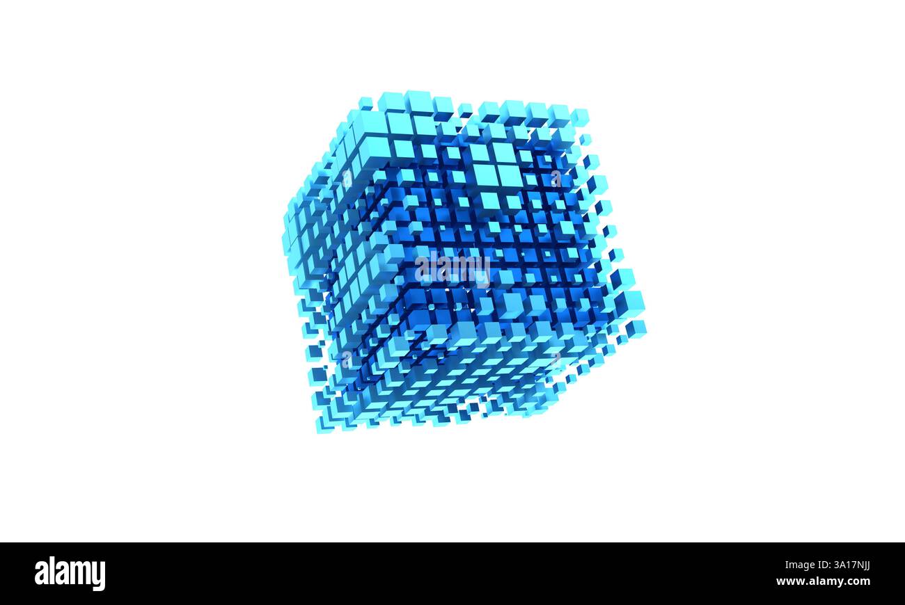 Abstract futuristic cube shape. Abstract futuristic cube shape ...