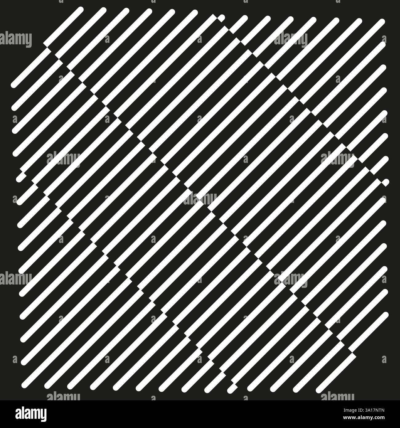 Black And White Geometric Pattern With Intersecting Diagonal Lines