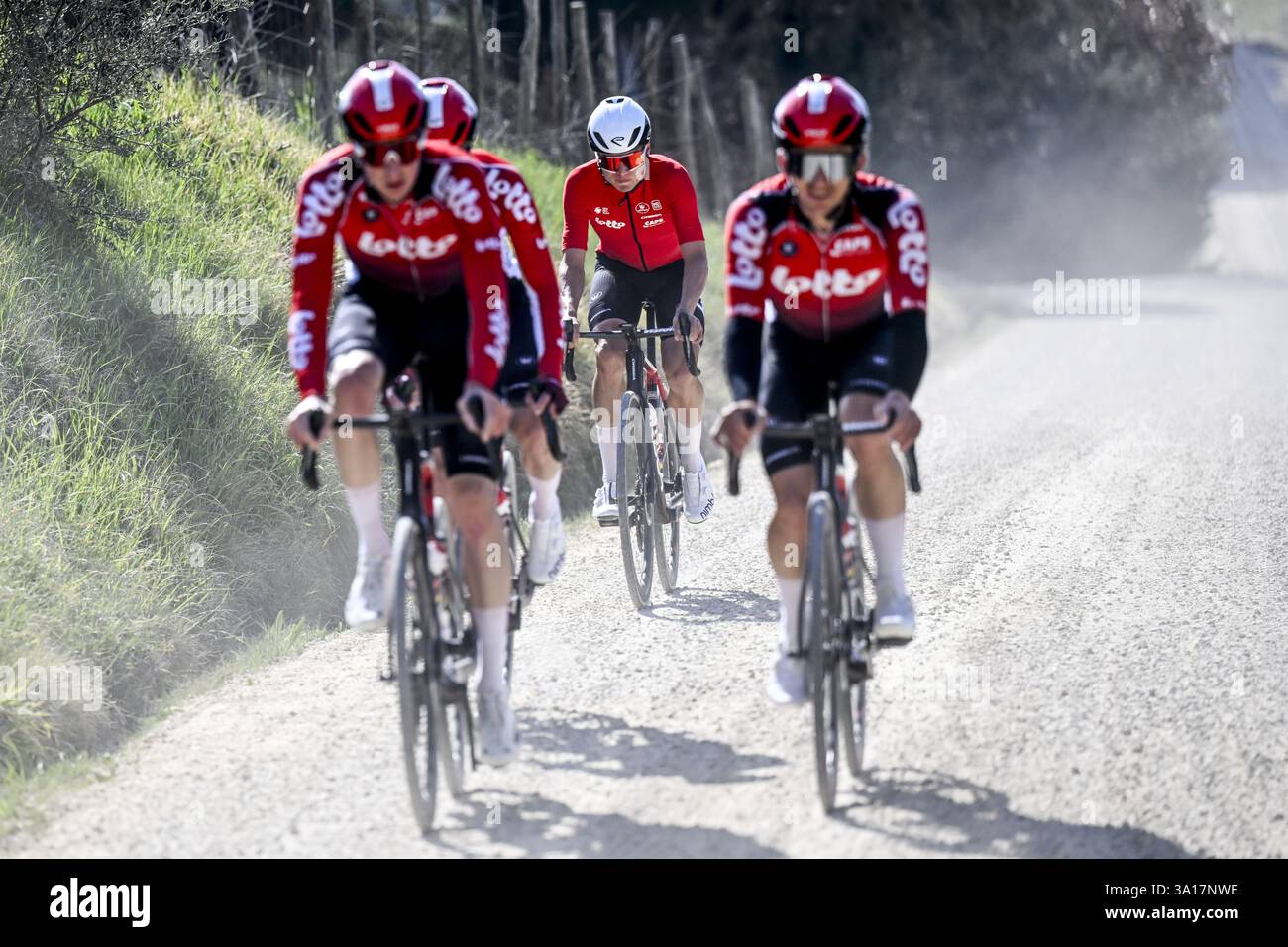 Siena, Italy. 07th Mar, 2025. Belgian Lennert Van Eetvelt and his ...