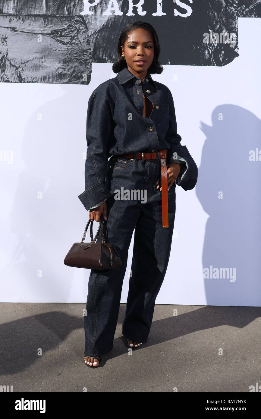 Ryan Destiny attending the Givenchy Womenswear Fall/Winter 2025-2026 ...