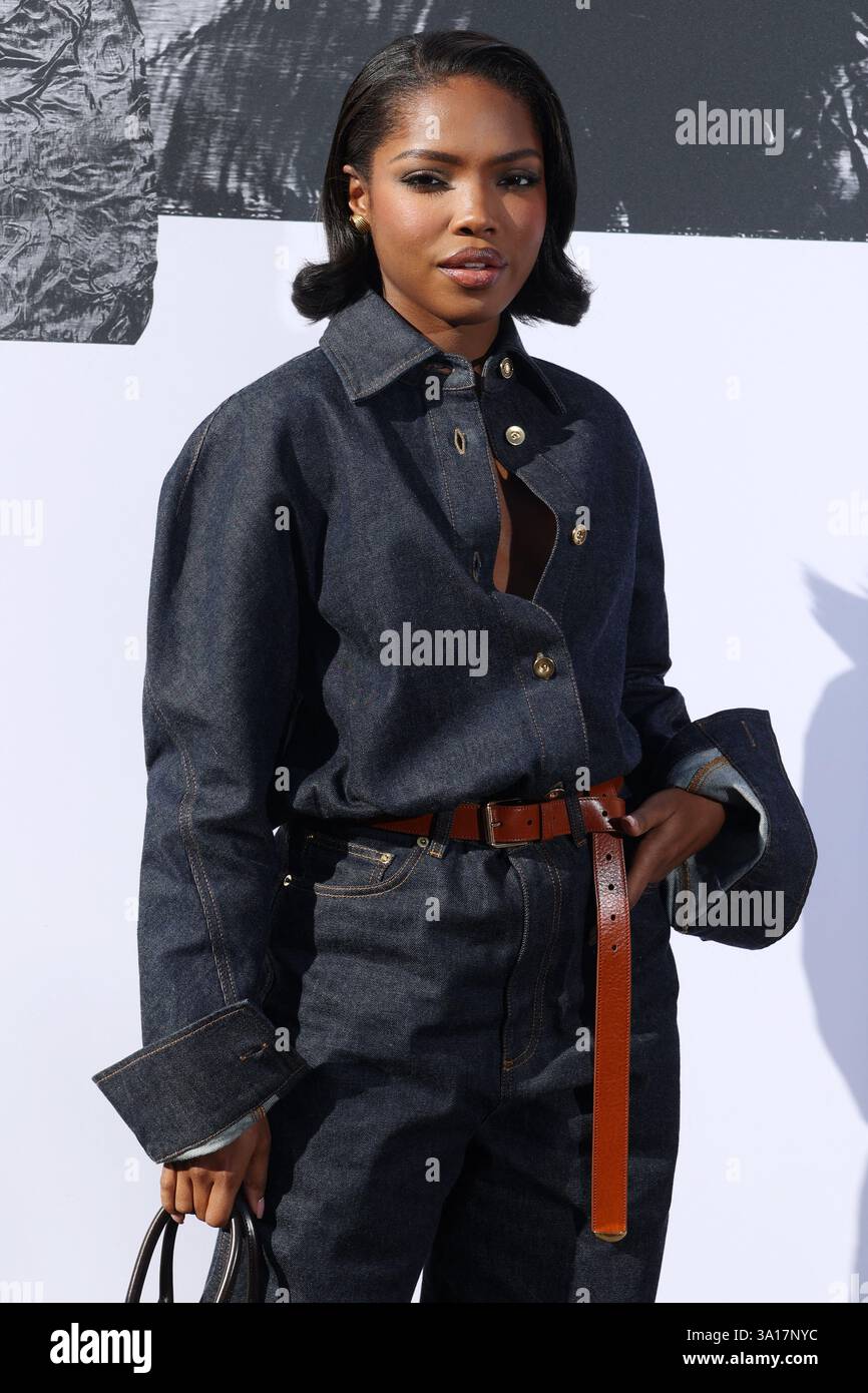 Ryan Destiny attending the Givenchy Womenswear Fall/Winter 2025-2026 ...