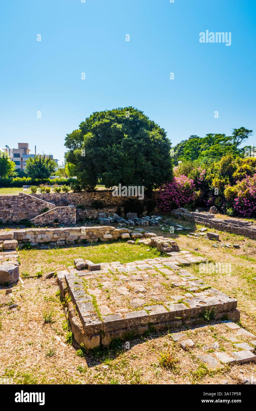 Ruins of Altar of Dionysus and Attalids Temple in Ancient Agora in Kos ...
