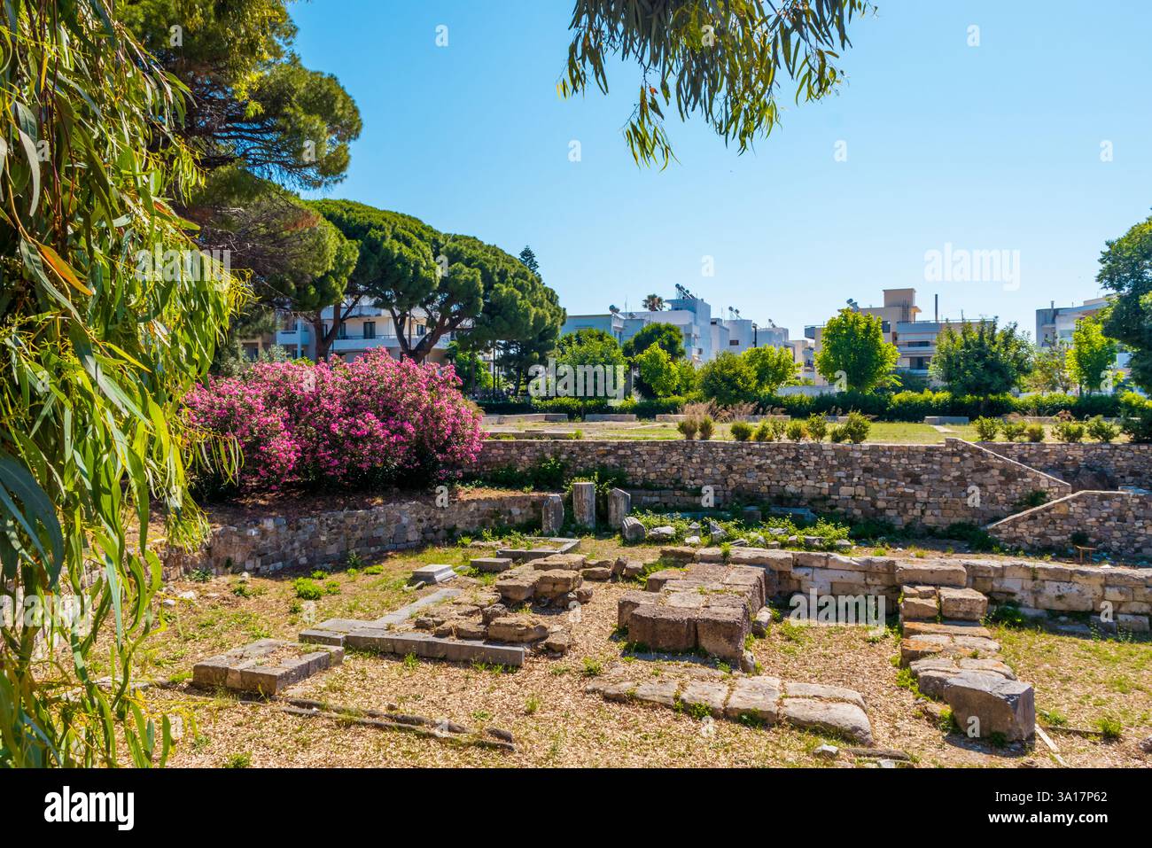 Ruins of Altar of Dionysus and Attalids Temple in Ancient Agora in Kos ...
