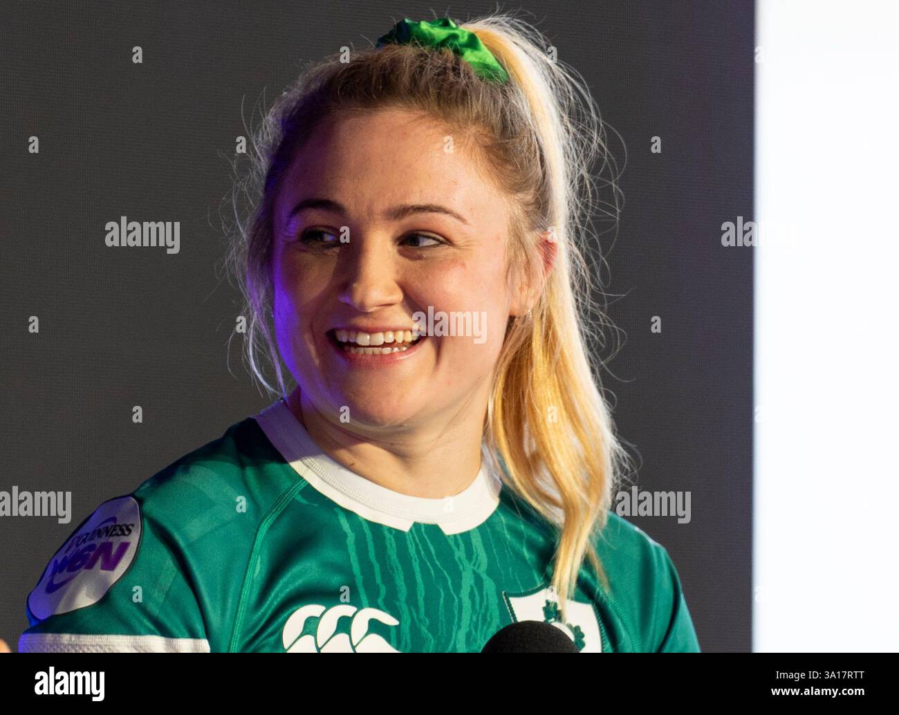 Ireland captain Neve Jones during the launch event for the Guinness ...
