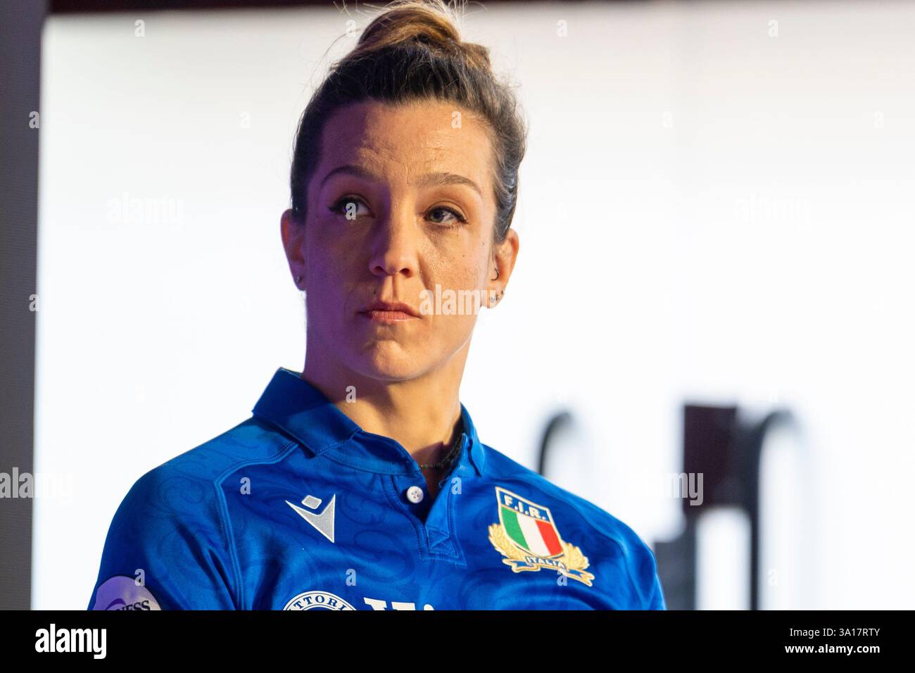Italy captain Elisa Giordano during the launch event for the Guinness ...