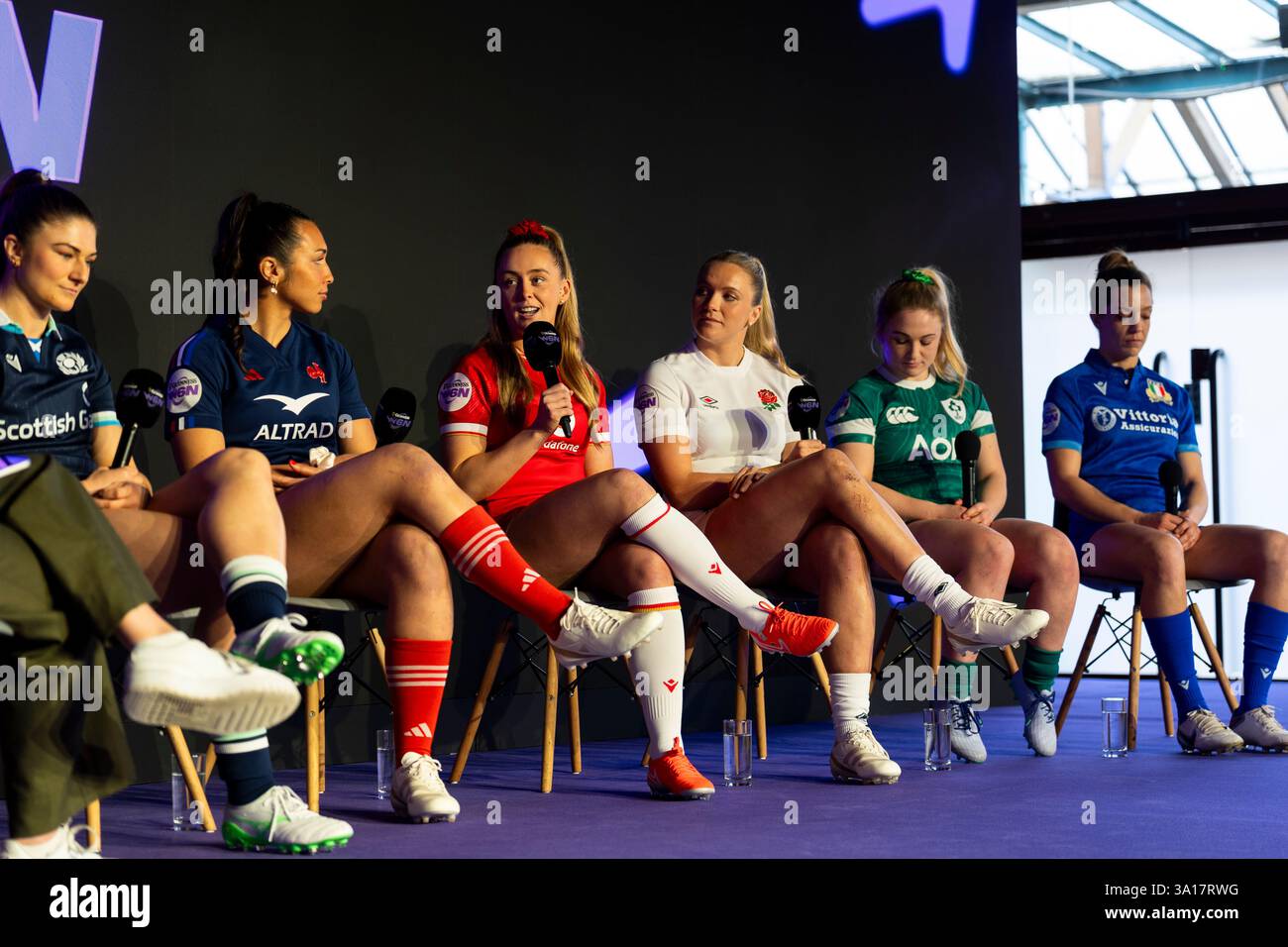 Scotland captain Helen Nelson, France captain Manae Feleu, Wales ...