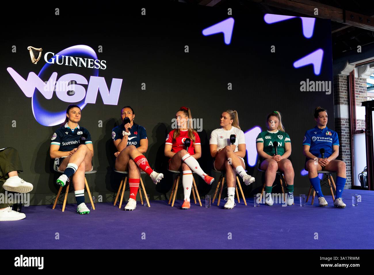 Scotland captain Helen Nelson, France captain Manae Feleu, Wales ...