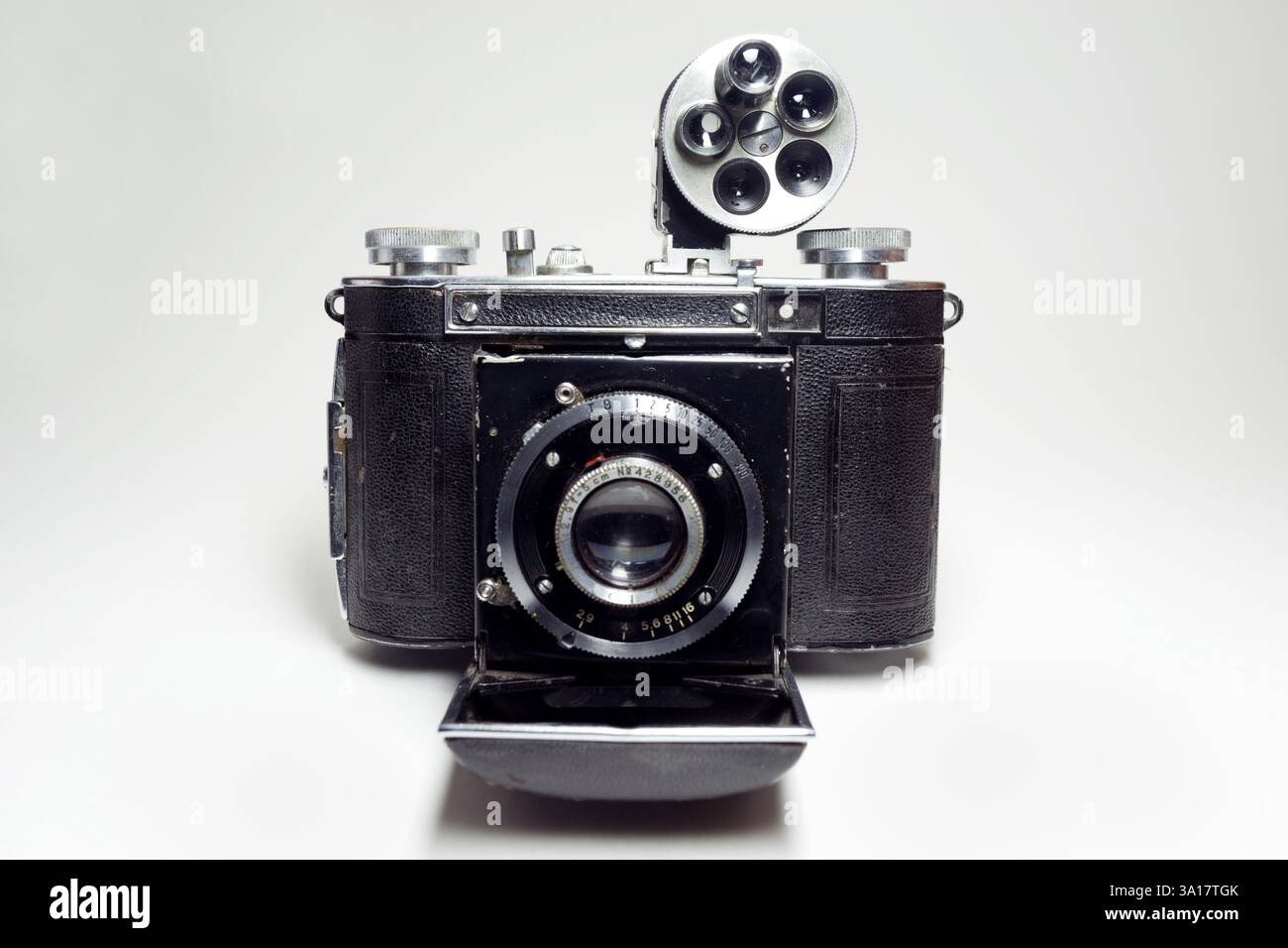 antique folding camera for 35mm film, with extendable lens, with ...