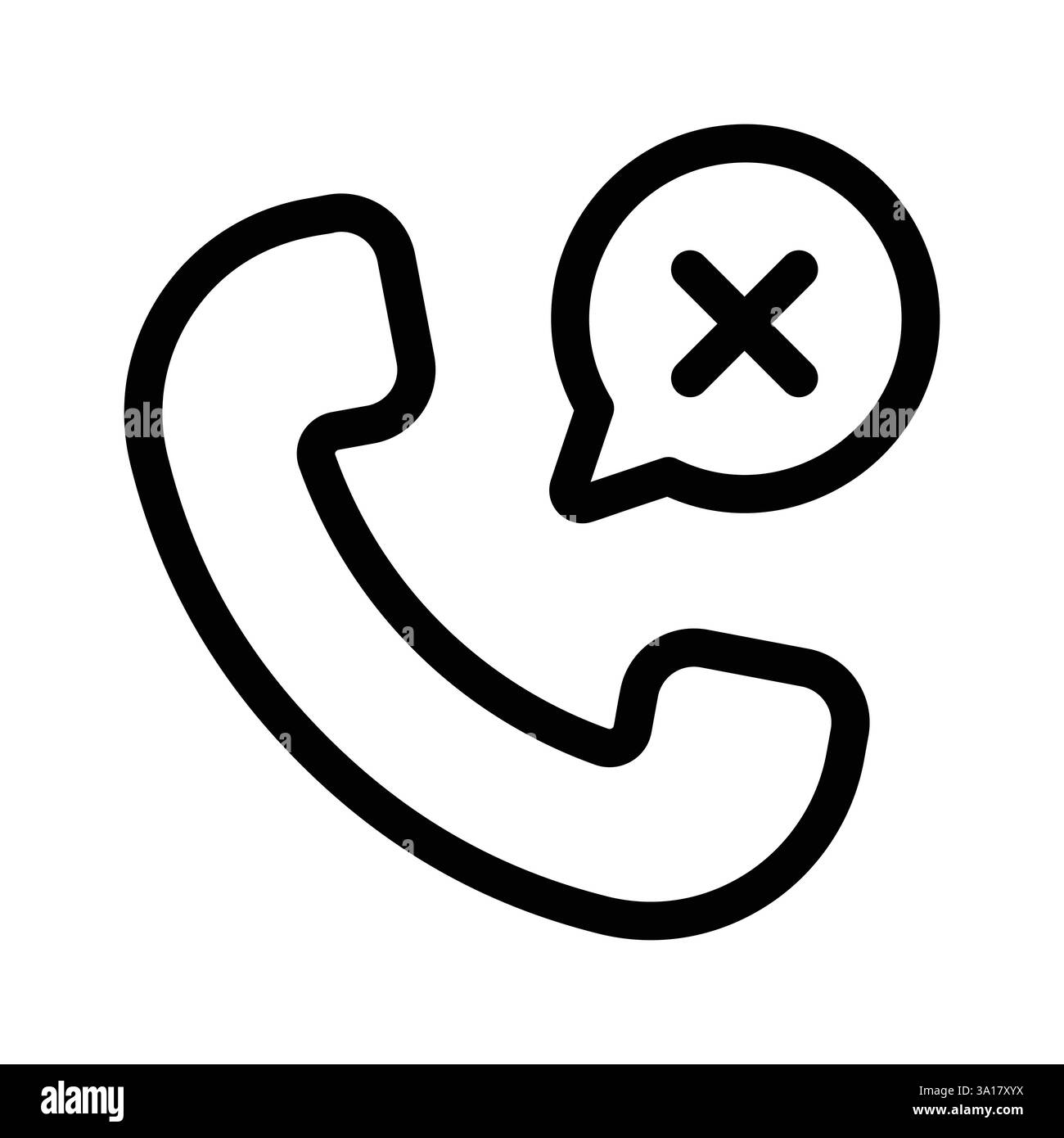 Call disconnected vector design in modern style Stock Vector Image ...