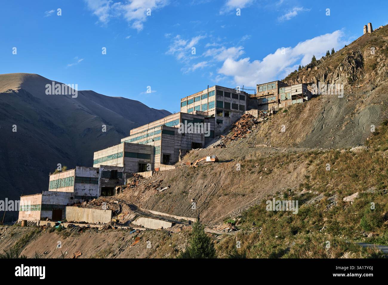 Lead enrichment, Concentrating plant, old cascade factory building in ...