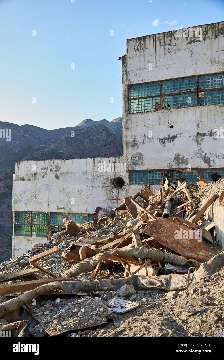 Lead enrichment, Concentrating plant, old cascade factory building in ...