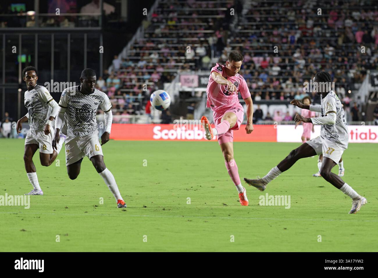 Fort Lauderdale, Florida - March 6, 2025: Tadeo Allende #21 of Inter ...