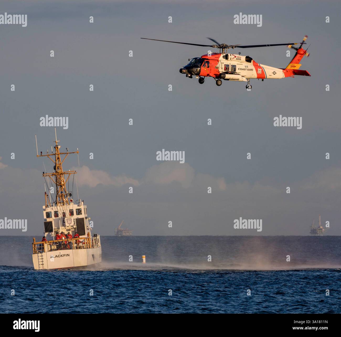 US Coast Guard Training Exercises along the Santa Barbara, CA coast on ...