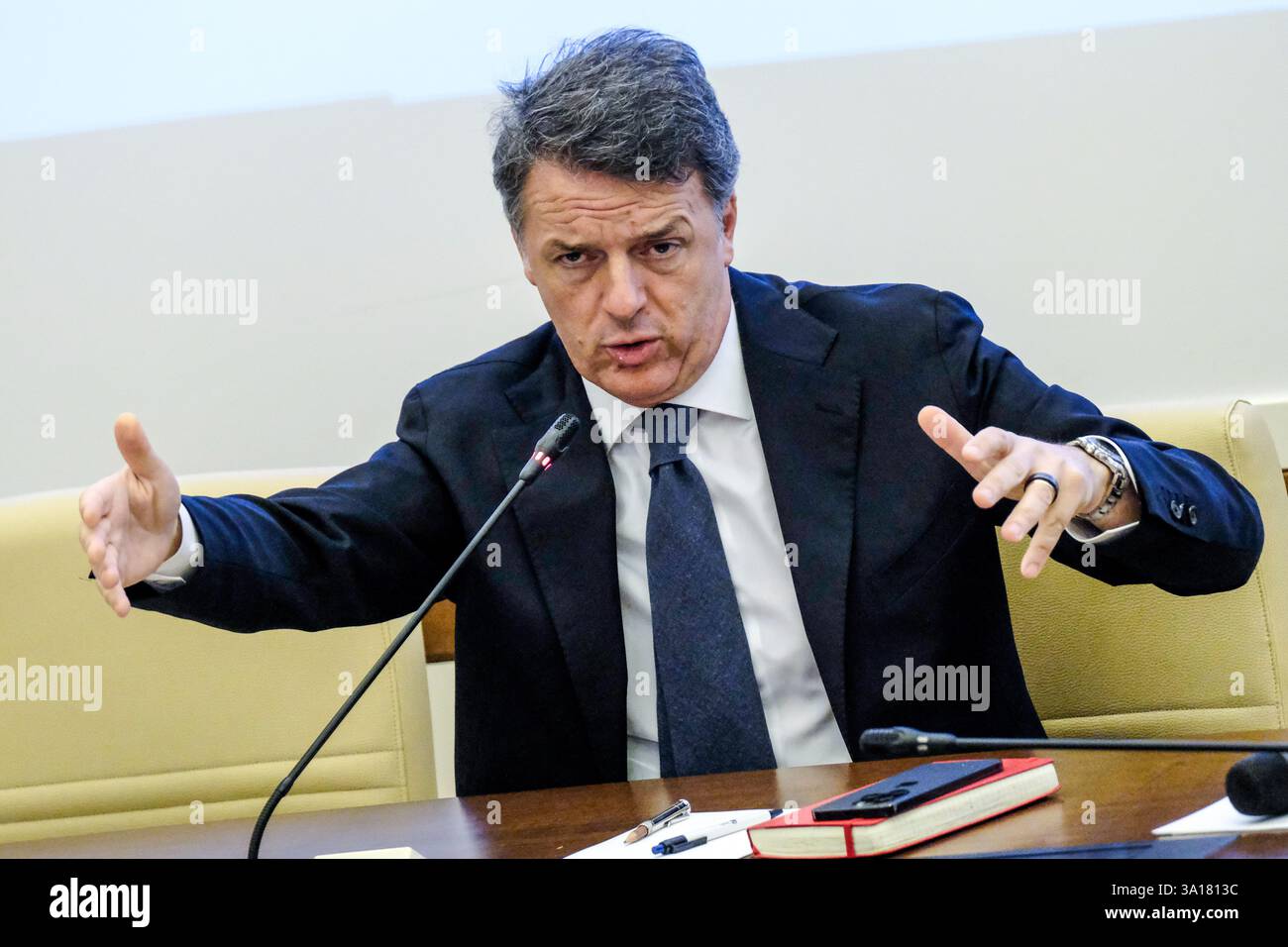 Il leader di IV Matteo Renzi in occasione del convegno ‘Impatto sociale ...