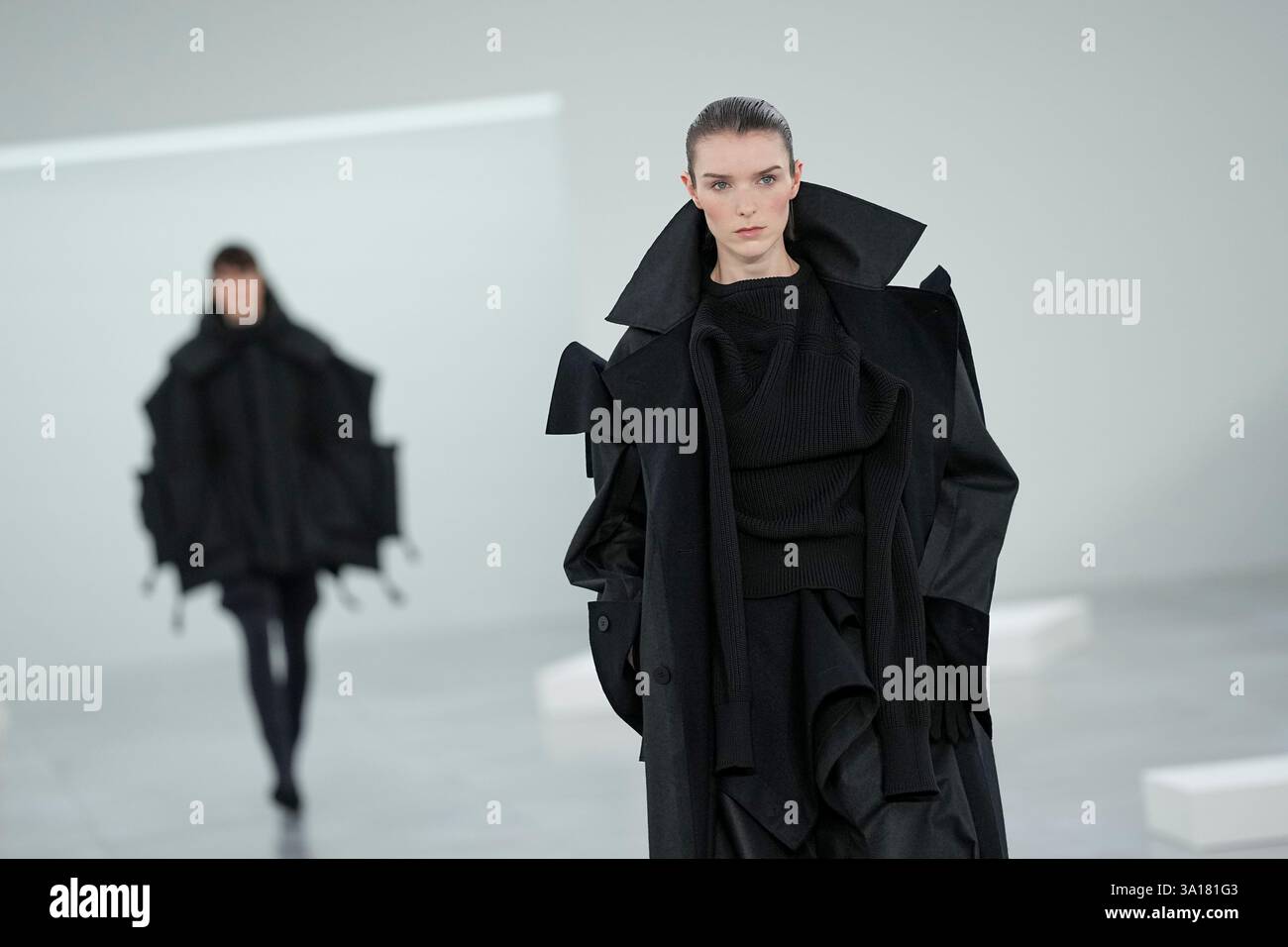 Models wear creations as part of the Issey Miyake Fall/Winter 2025-2026 ...