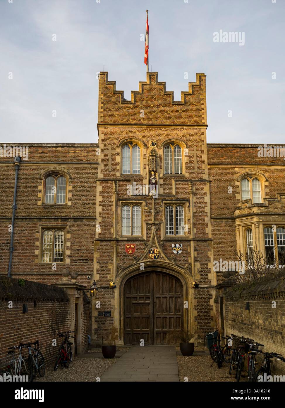 Cycles Outside, Entrance Gate, Jesus College, University of Cambridge ...
