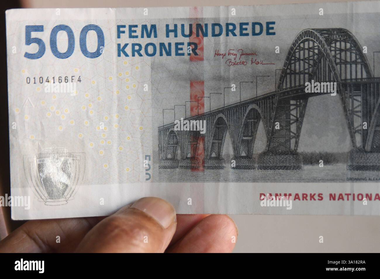 Copenhagen/ Denmark/07 march 2025/Danish kroner notes or bills and ...