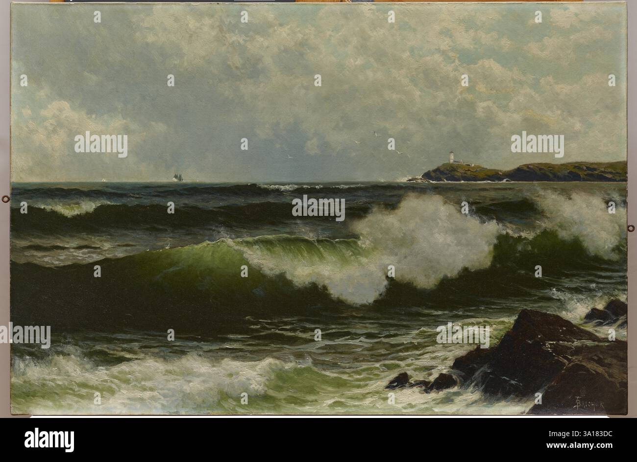 Alfred Thompson Bricher - Seascape - 1990.151 - Dallas Museum of Art ...