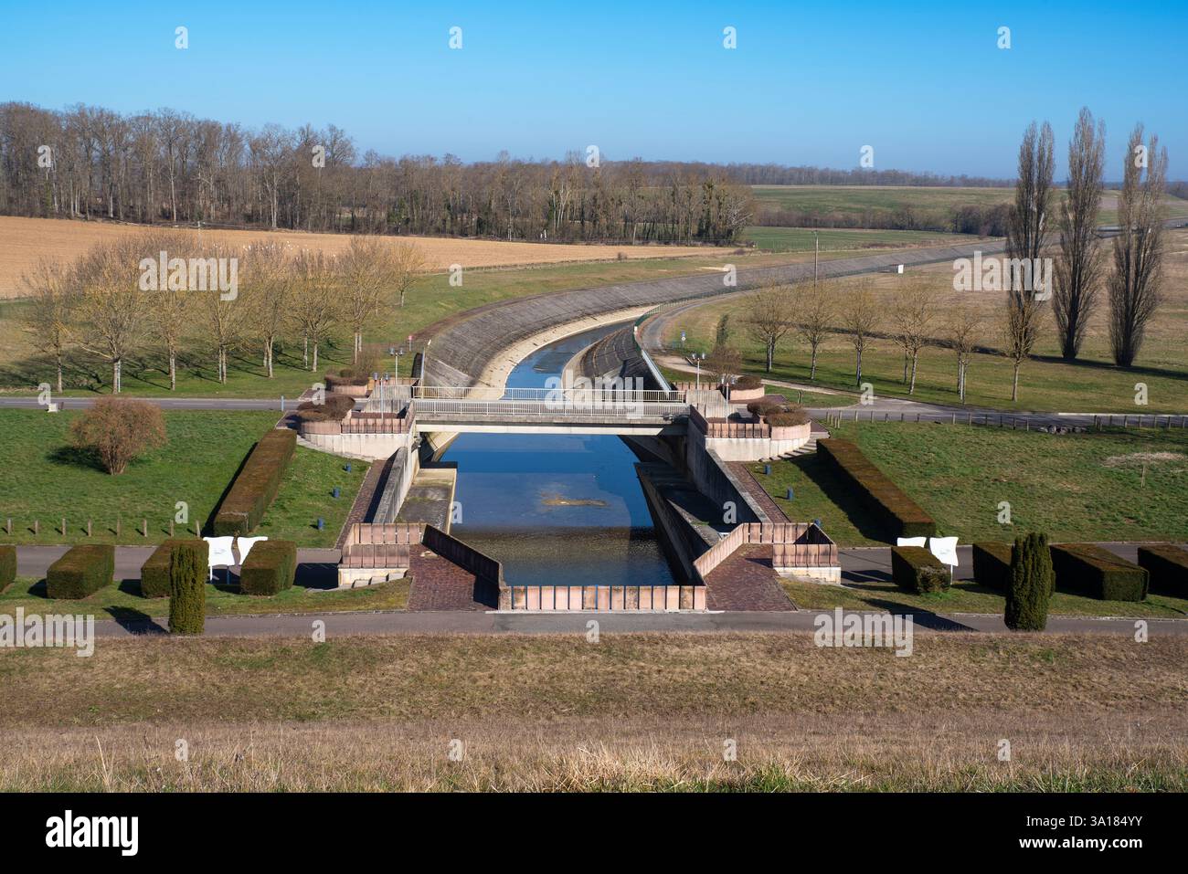 Canal de la Haute Seine in France ready for the lake of orient in the ...